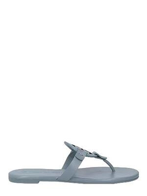 Tory Burch Leather Thong Sandals - Gray