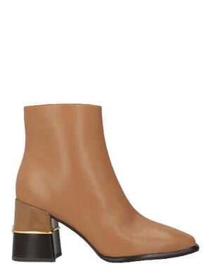 TORY BURCH Tory Burch Leather Ankle Boots With Geometric Heel