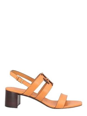 Tory Burch Open-toe Sandals With Chunky Heel And Buckle Detail - Brown