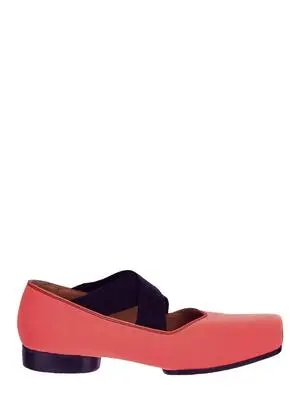 UMA WANG Square-toed Ballet Flats - Red