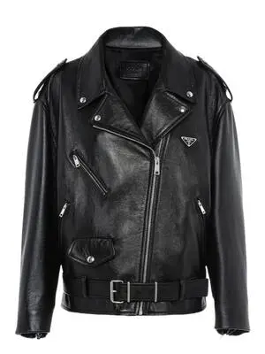PRADA Prada Nappa Leather Biker Jacket
