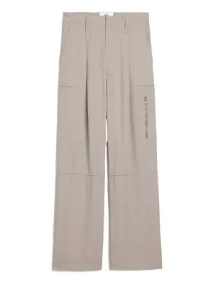 AMI Paris Wide-leg Trousers - Nude
