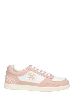 Tory Burch Round Toe Low Top Casual Sneakers - White
