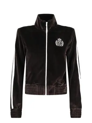 SPORTY  RICH Sporty & Rich Striped Zip-up Track Jacket - No