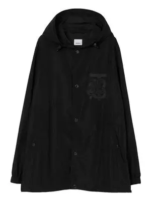 BURBERRY Burberry Logo Print Hooded Jacket