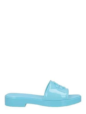 Tory Burch Rubber Pool Slides - Blue