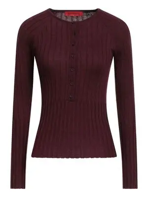 MAXCO. MAX&Co. Ribbed-Knit Crewneck Jumper With Button Fastenings