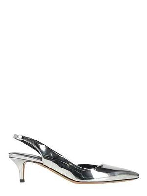 Isabel Marant Étoile Metallic Slingback Kitten Heel Pumps - Black