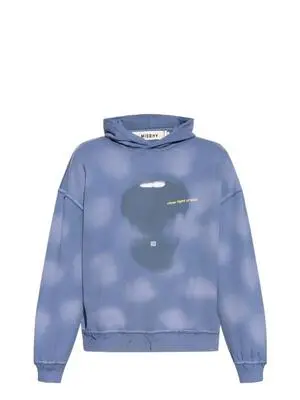 MISBHV Logo Printed Long-sleeved Hoodie - Blue