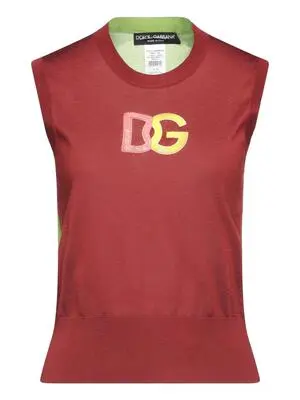 Dolce & Gabbana Sleeveless Knitted Jumper - Red