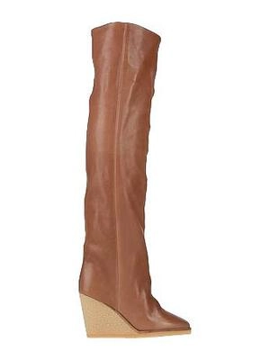 Isabel Marant Étoile Leather Wedge Over-the-knee Boots - Brown