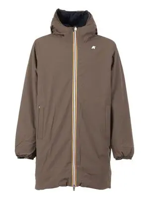 K-WAY Jacob St Warm Reversible Hooded Jacket - Brown