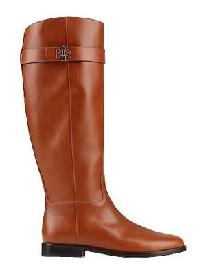 Tory Burch Leather Knee-high Boots With Buckle Detail - Brown