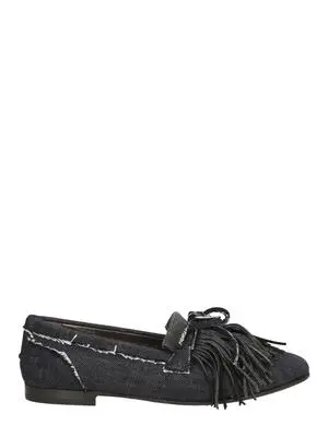 BRUNELLO CUCINELLI Brunello Cucinelli Denim Loafers With Fringes