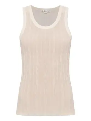 VICTORIA BECKHAM Victoria Beckham Striped Fine-Knit Tank Top