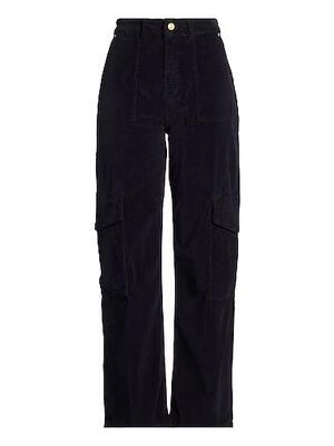 GANNI Corduroy Cargo Pants - Black