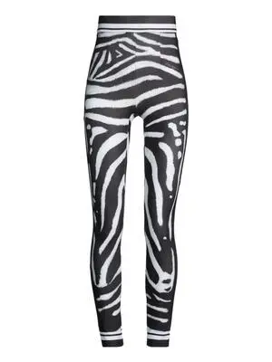 Dolce & Gabbana Zebra Print Stretch Leggings - Black