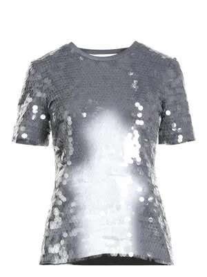 Sportmax Sequined Short Sleeve T-shirt - Gray