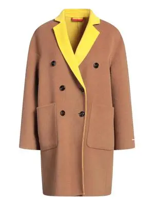 MAXCO. Max&co. Long-sleeved Reversible Double-breasted Coat - Brown