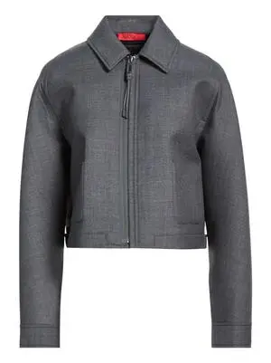 MAXCO. Max&co. Cropped Zip-up Jacket - Black