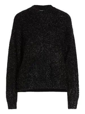 Isabel Marant Étoile Metallic Knit Crewneck Top - Black