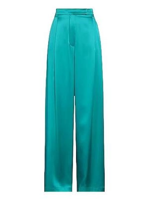 Max Mara Max Mara Wide-Leg Satin Trousers Green