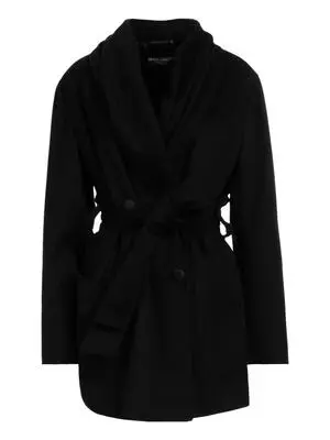 Dolce & Gabbana Long Sleeve Belted Trench Coat - Black