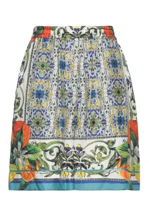 Dolce & Gabbana Floral Print Satin Shorts - Multicolor
