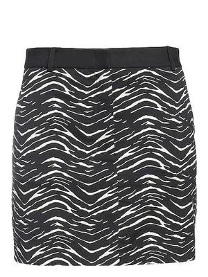 MAXCO. Max&co. Printed Mini Skirt - Black