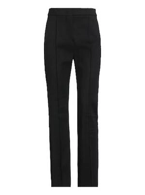 Sportmax Solid Color Straight-leg Pants With Crystal Embellishments - Black
