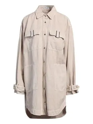 BRUNELLO CUCINELLI Brunello Cucinelli Long Sleeve Denim Shirt Jacket With Embellishments