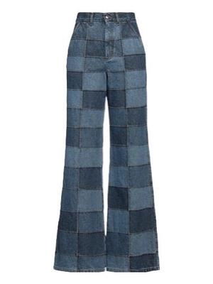 CHLOÉ Chloe Wide-Leg Patchwork Jeans