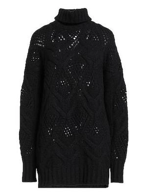 Sportmax Turtleneck Heavy Knit Sweater - Black