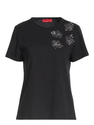 MAXCO. Max&co. Embellished Logo T-shirt - Black
