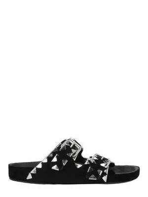 Chloé Embellished Block Heel Sandals - Black