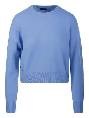 Polo Ralph Lauren Crewneck Cropped Jumper - Blue