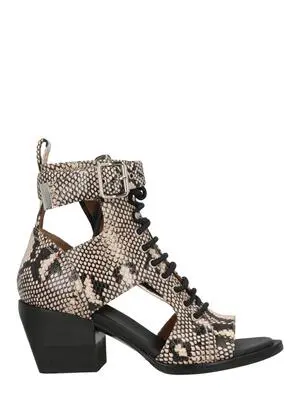 Chloé Chloe Lace-Up Ankle Boots With Buckle And Cutout Detail Black