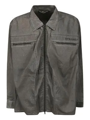 Y/project Zippered Coat Shirt - Black