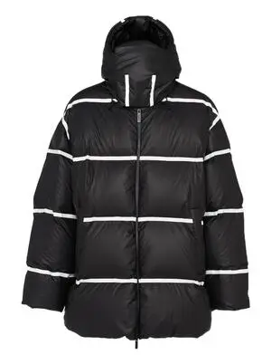 Prada Medium-weight Light Technical Fabric Down Jacket - Black