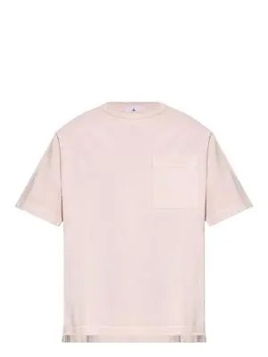 Stone Island Logo Printed Crewneck T-shirt - Pink