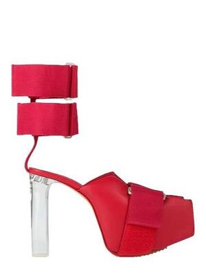 Rick Owens Logo High-heeled Sandals - Red