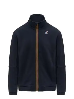 K-WAY K-Way Pepin High Colloar Sweatshirt Blue Depth