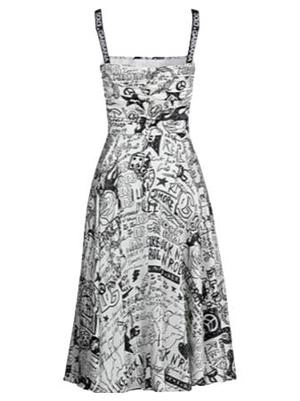 DOLCE & GABBANA Dolce & Gabbana Sleeveless Color-Blocked Long Dress
