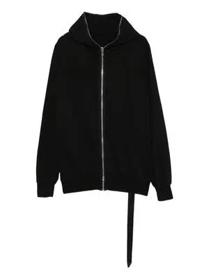 Rick Owens Zipped Hoodie - Black