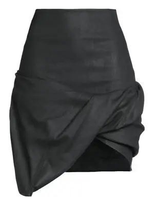 RICK OWENS Rick Owens Asymmetrical Denim Skirt