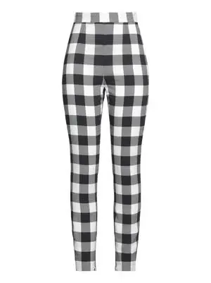 Dolce & Gabbana Plaid Crepe Pants - Gray