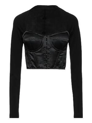 DOLCE & GABBANA Dolce & Gabbana Fitted Cropped Jersey Satin Shirt