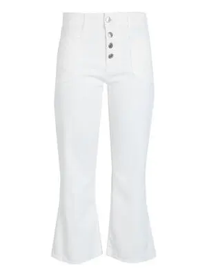 MAXCO. Belt Loop Button Detailed Jeans - Off White
