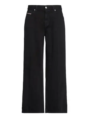 DIESEL® Wide Leg Denim Jeans - Black