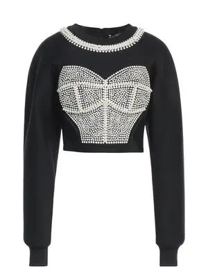 Dolce & Gabbana Embellished Crewneck Sweatshirt - Black